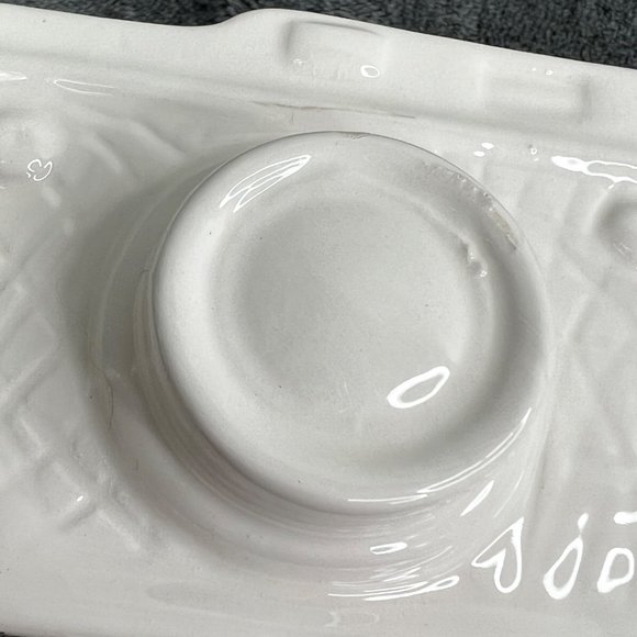 Greenbrier | Accents | Ceramic Camera Decoration Tier Tray Decor White ...